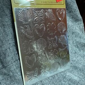Hallmark | Office | Vintage 979 Hallmark Silver Foil Metallic Icon ...